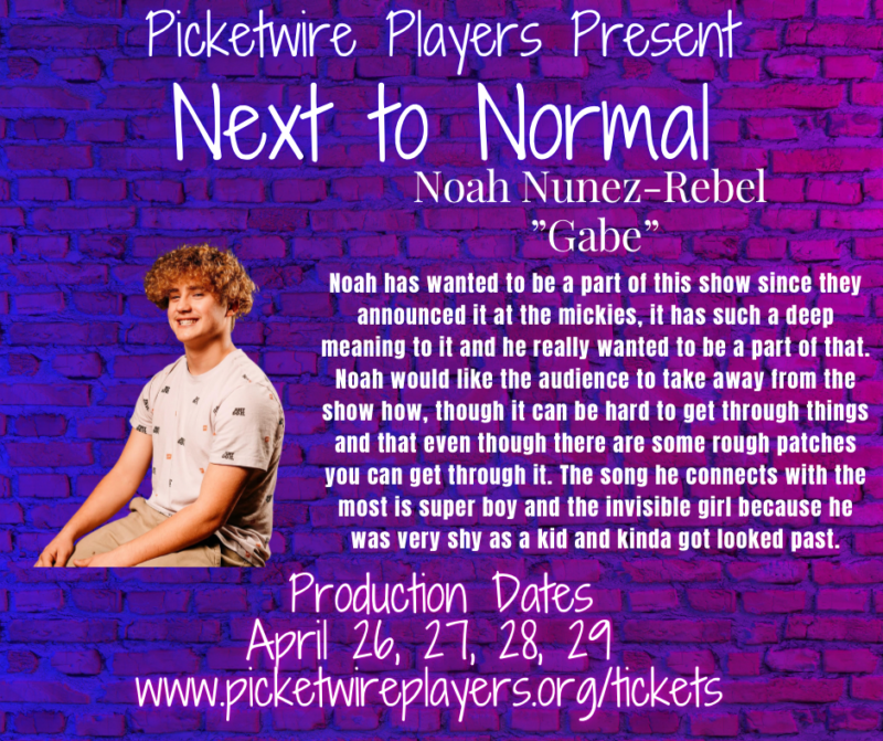 Meet the Cast of Next to Normal! Noah! – Picketwire Players